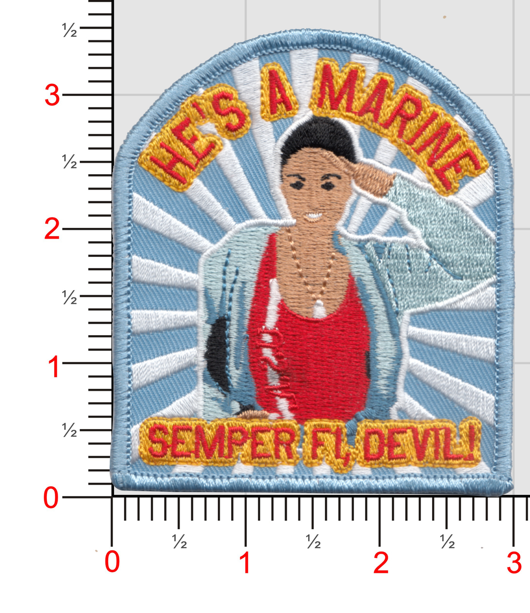 Buy He's a Marine Patch | MarinePatches.com – MarinePatches.com ...