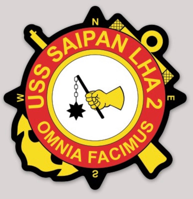 Buy USS Saipan LHA-2 Sticker Patch | MarinePatches.com – MarinePatches ...