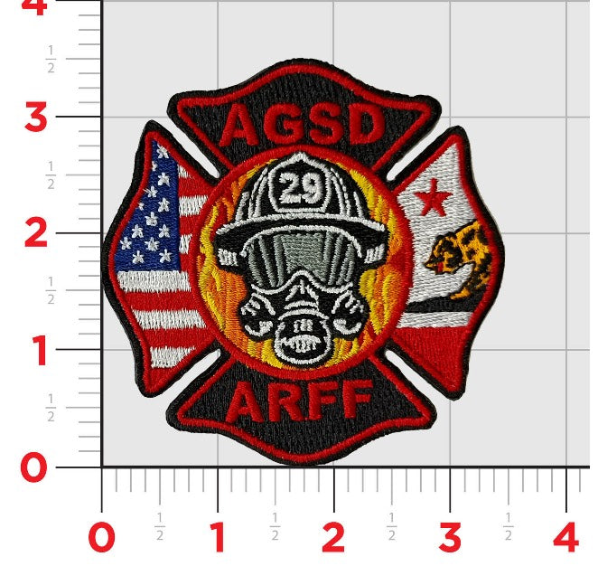 Official 29 Palms AGSD Fire Rescue Patch – MarinePatches.com - Custom ...
