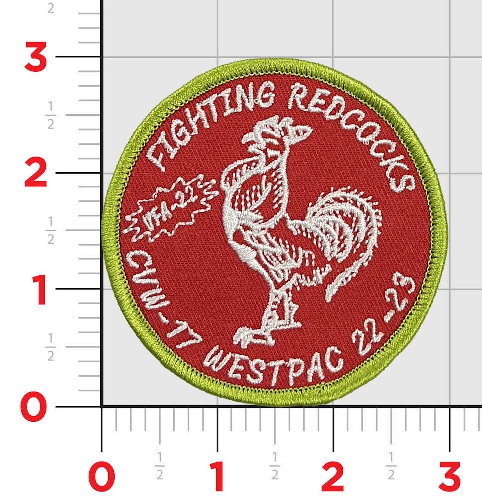 Official VFA-22 Fighting Redcocks WestPac 22-23 Shoulder Patch ...
