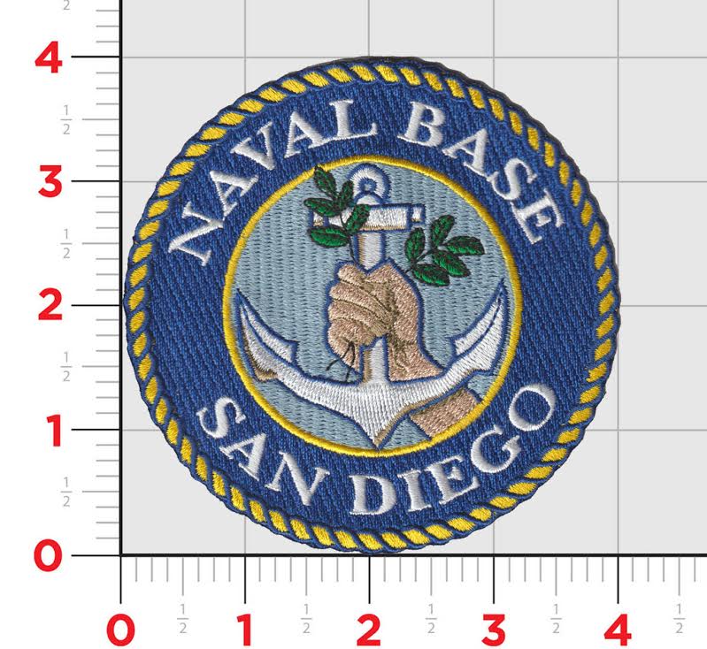 Officially Licensed US Navy Naval Base San Diego Patch – MarinePatches ...