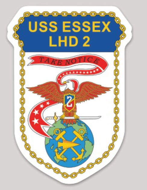 Buy USS Essex LHD-2 Sticker Patch | MarinePatches.com – MarinePatches ...
