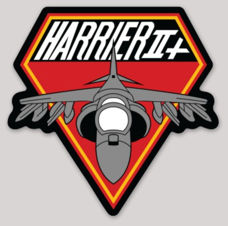 Buy AV-8 Harrier II+ Sticker Patch | MarinePatches.com – MarinePatches ...