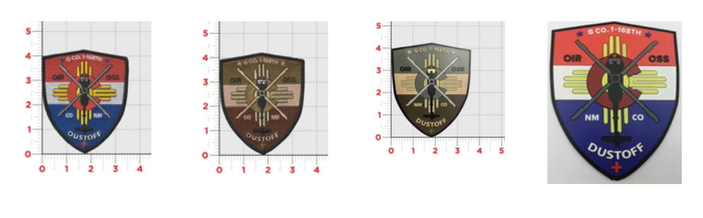 Official New Mexico/ Colorado Army Guard G Co 1-168th Dustoff Patches ...