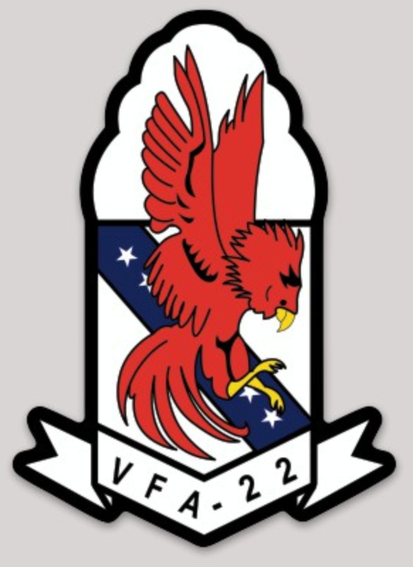 Officially Licensed US Navy VFA-22 Fighting Redcocks Stickers ...