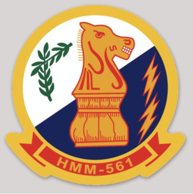 Officially Licensed USMC HMM-561 Sticker – MarinePatches.com - Custom ...