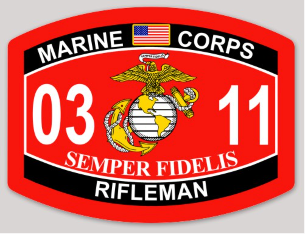 Buy USMC MOS Sticker Patch | MarinePatches.com – MarinePatches.com ...
