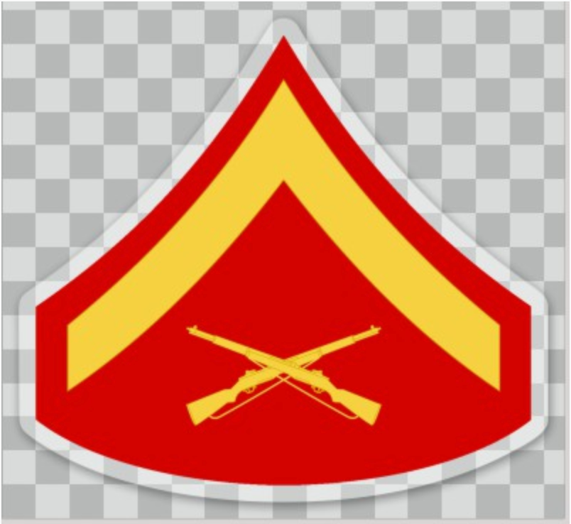 Buy USMC Rank Stickers Patch | MarinePatches.com – MarinePatches.com ...