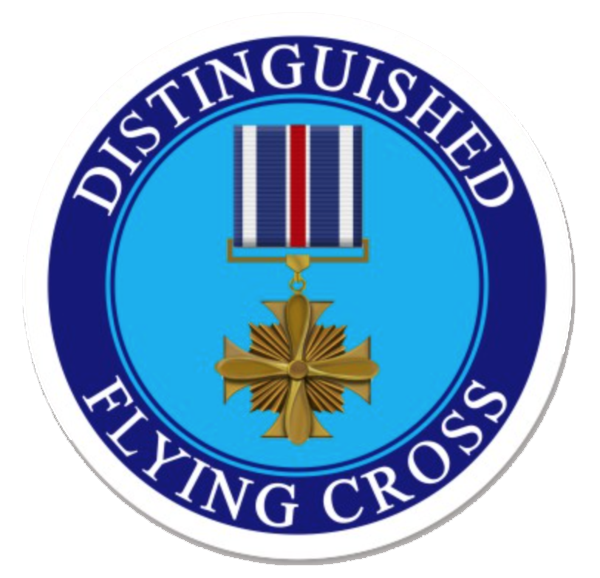 Distinguished Flying Cross Sticker – MarinePatches.com - Custom Patches ...