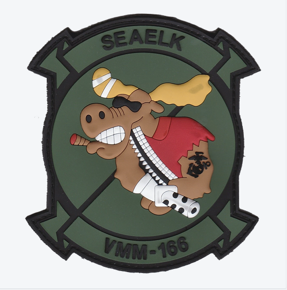 VMM-166 Party Moose Squadron Patch – MarinePatches.com - Custom Patches ...
