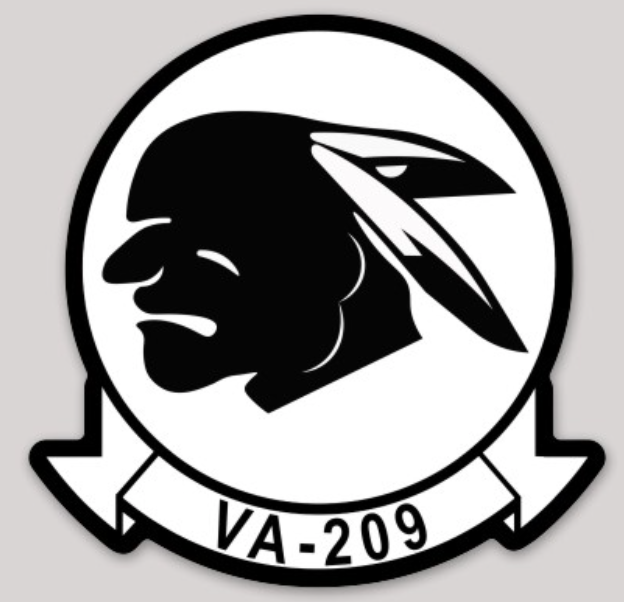 Buy US Navy VA-209 Air Barons Stic Patch | MarinePatches.com ...