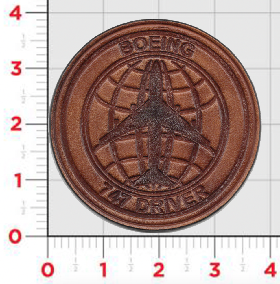 Buy Boeing 747 Driver Leather Patc Patch | MarinePatches.com ...