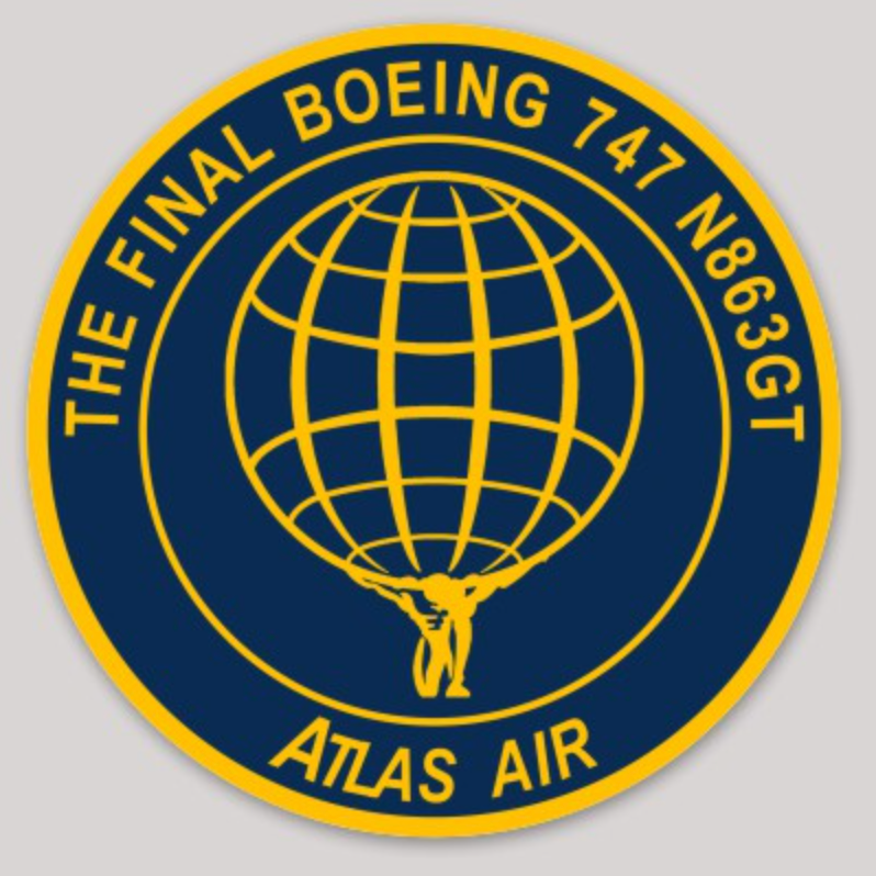 Buy The Final Boeing 747 Atlas Air Patch | MarinePatches.com ...
