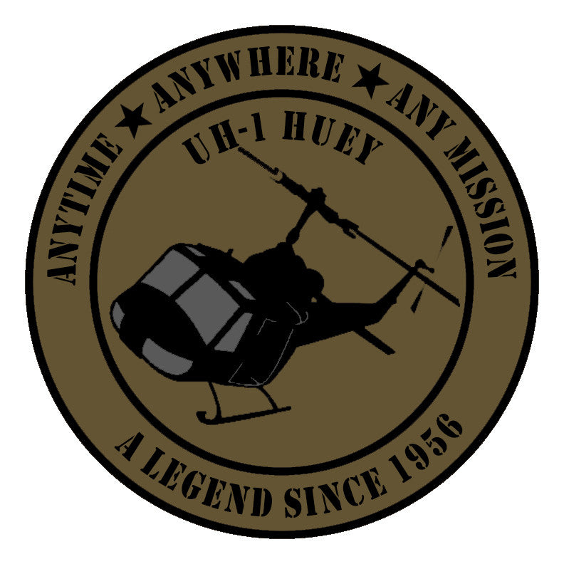 Buy OD Green UH-1 Huey Sticker Patch | MarinePatches.com ...