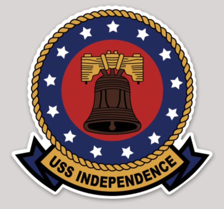 Buy USS Independence CV-62 Sticker Patch | MarinePatches.com ...