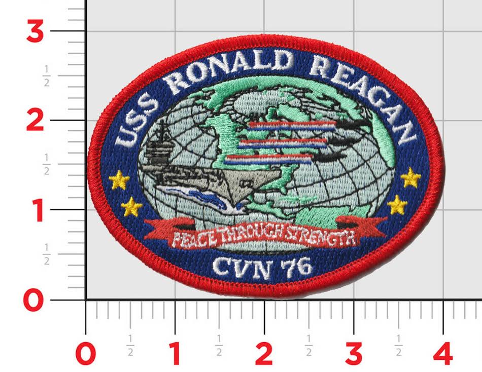 Buy USS Ronald Reagan CVN-76 Patch | MarinePatches.com – MarinePatches ...