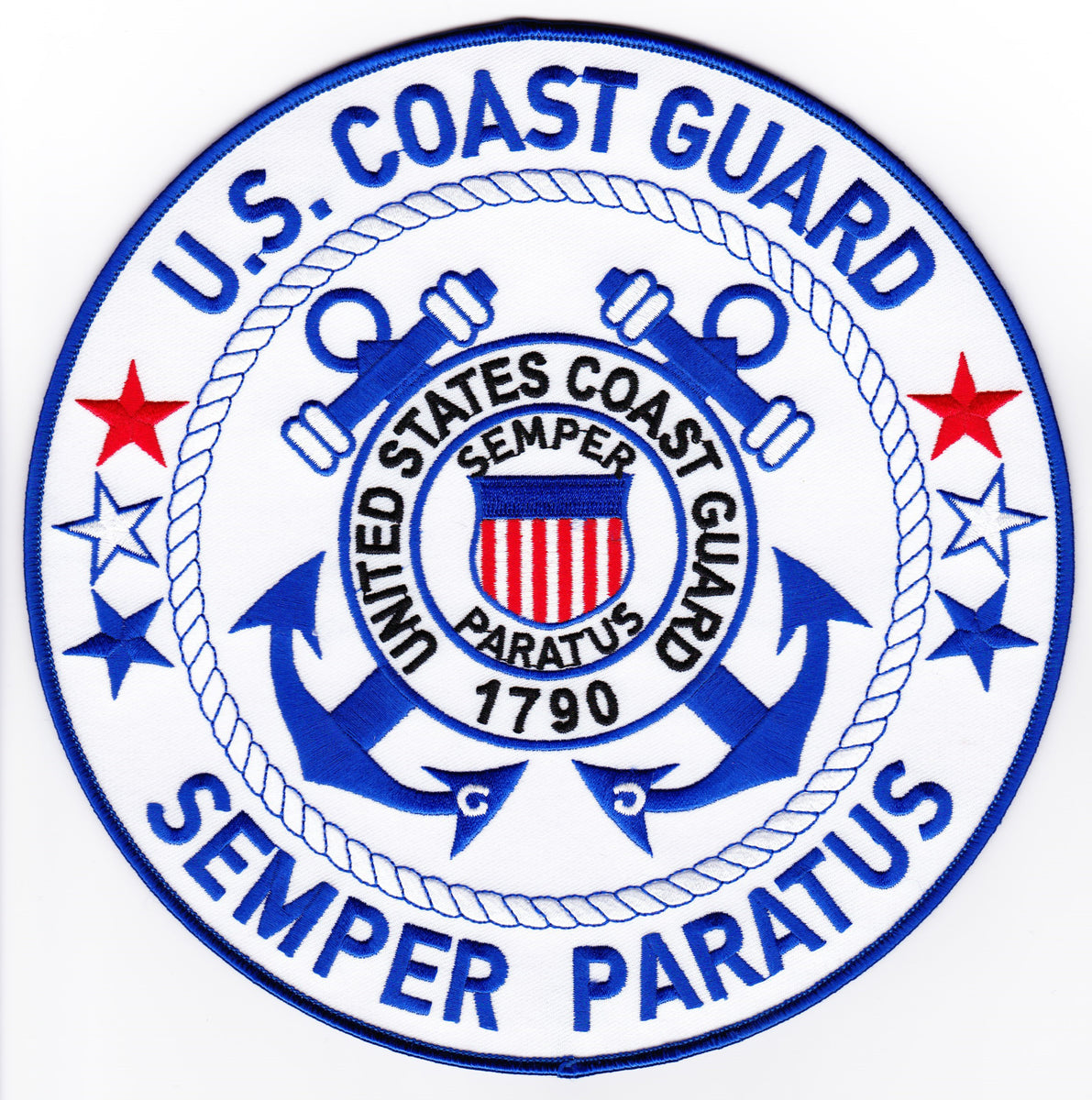 Buy US Coast Guard 8" Large Embroi Patch | MarinePatches.com ...