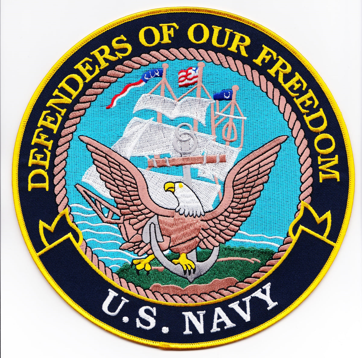 Buy Officially Licensed US Navy 8" Patch | MarinePatches.com ...
