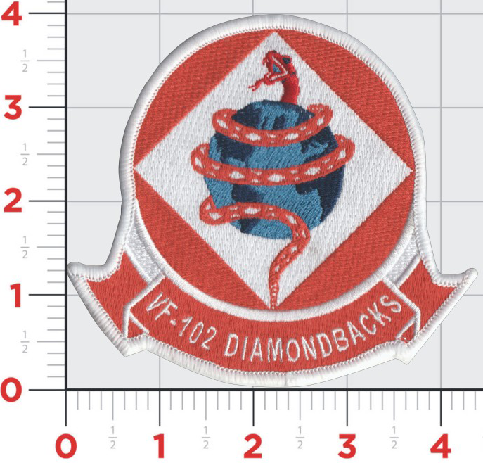 Officially Licensed US Navy VF-102 Diamondbacks Patch – MarinePatches ...