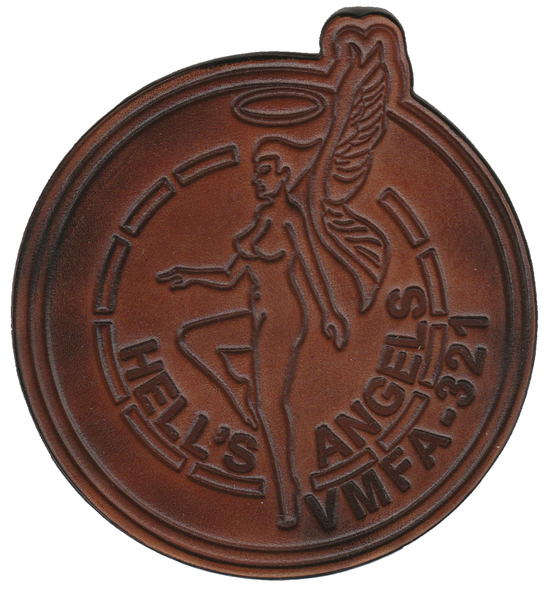 Officially Licensed USMC VMFA-321 Hells Angels Leather Patches ...