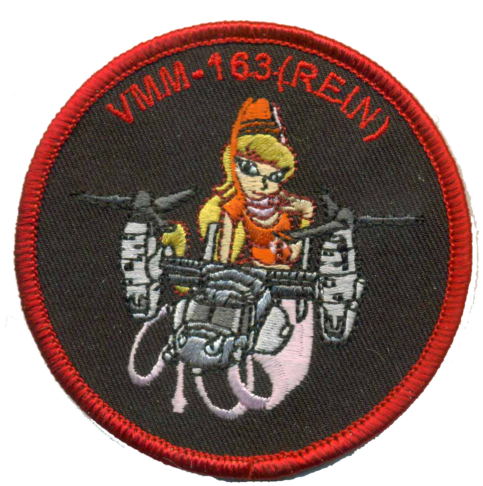 VMM-163(REIN) Evil Eyes Genie Shoulder Patch – MarinePatches.com ...