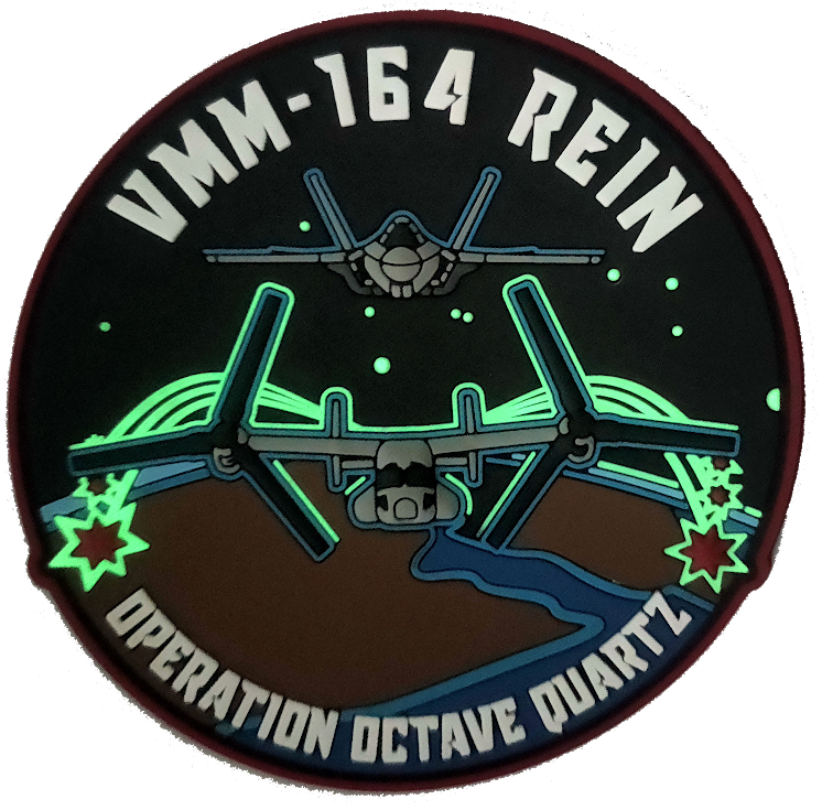 VMM-164 Knight Riders REIN Operation Octave Quartz PVC Patch ...