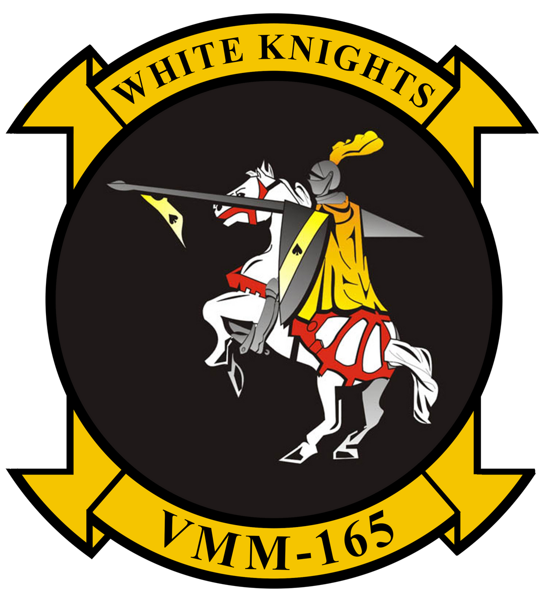 Buy VMM-165 White Knights Sticker Patch | MarinePatches.com ...