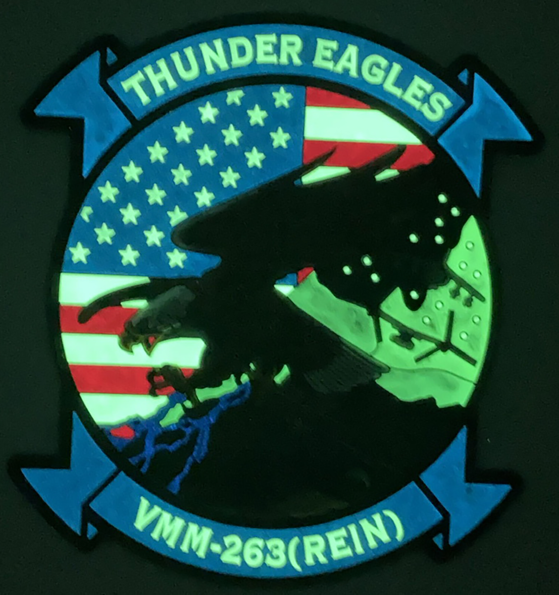 Official VMM-263 (REIN) Thunder Eagles PVC Patch – MarinePatches.com ...