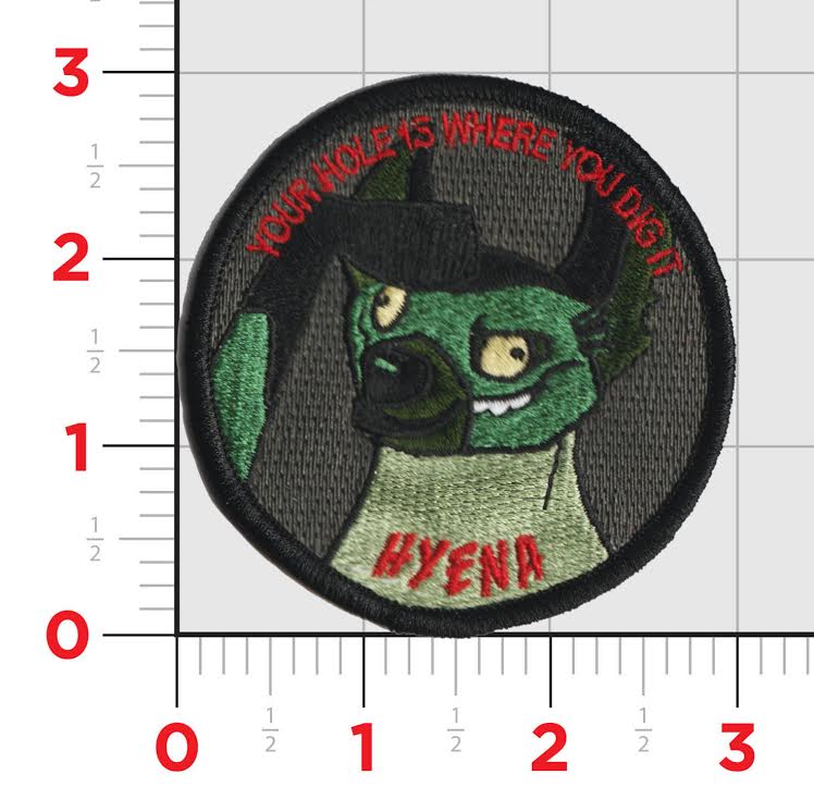 VMM-363 Hyena- "Your hole is where you dig it"! Patch – MarinePatches ...