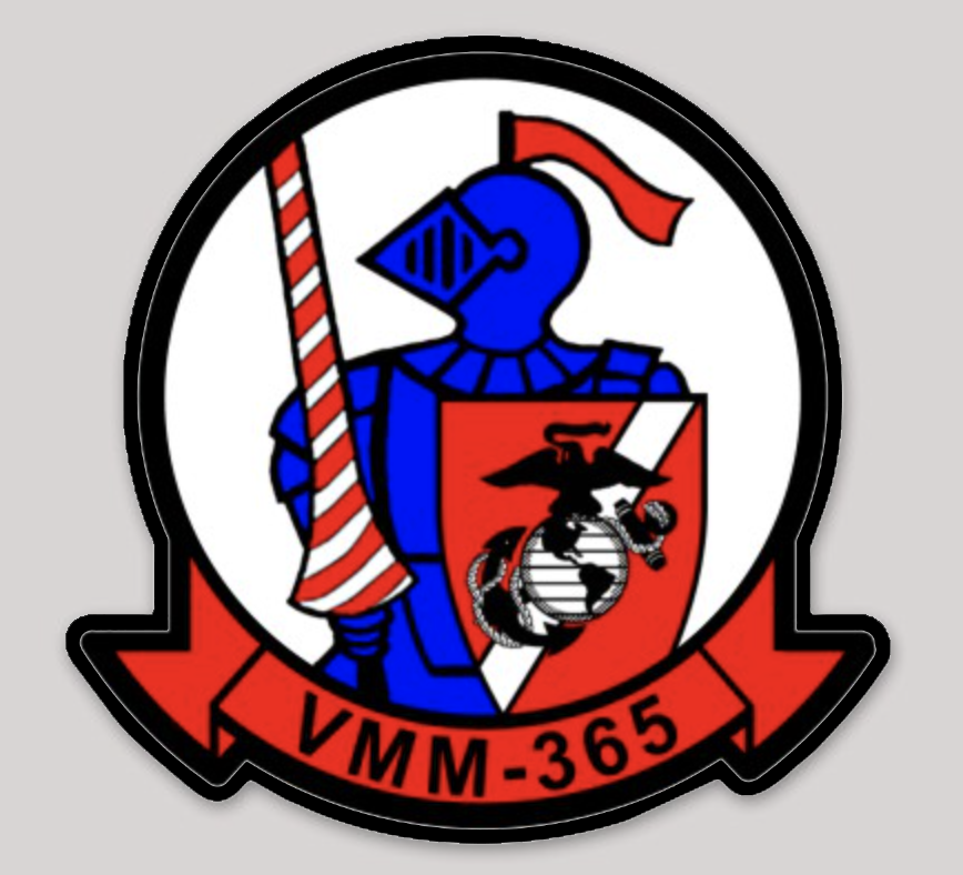 Buy VMM-365 Blue Knights Sticker Patch | MarinePatches.com ...