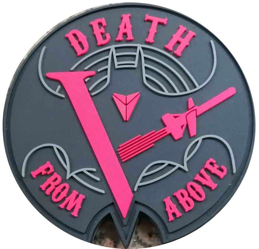 VMU-3 V-Bat Wing Shoulder Patches – MarinePatches.com - Custom Patches ...