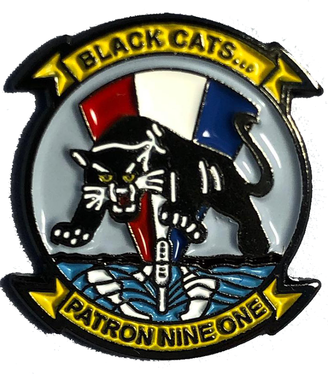 VP-91 Black Cats Pin – MarinePatches.com - Custom Patches, Military and ...