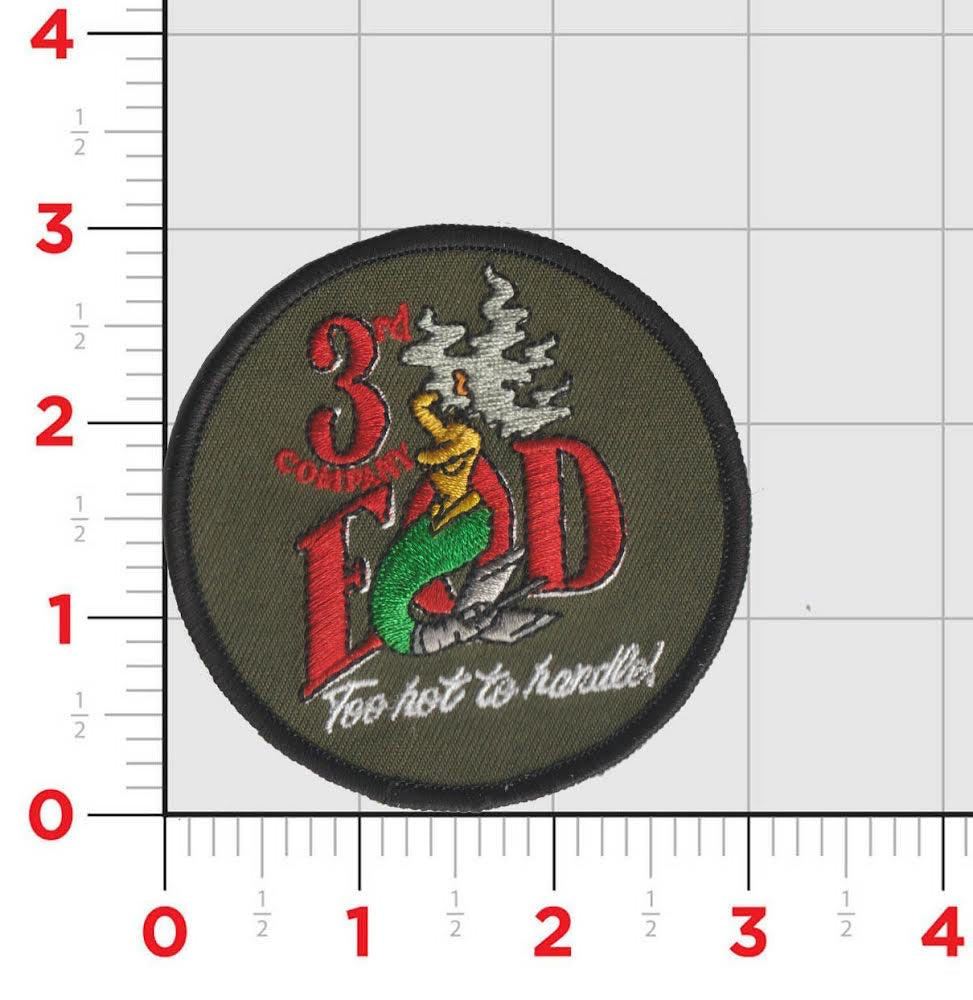 Buy Official 3rd EOD Too Hot to Ha Patch | MarinePatches.com ...