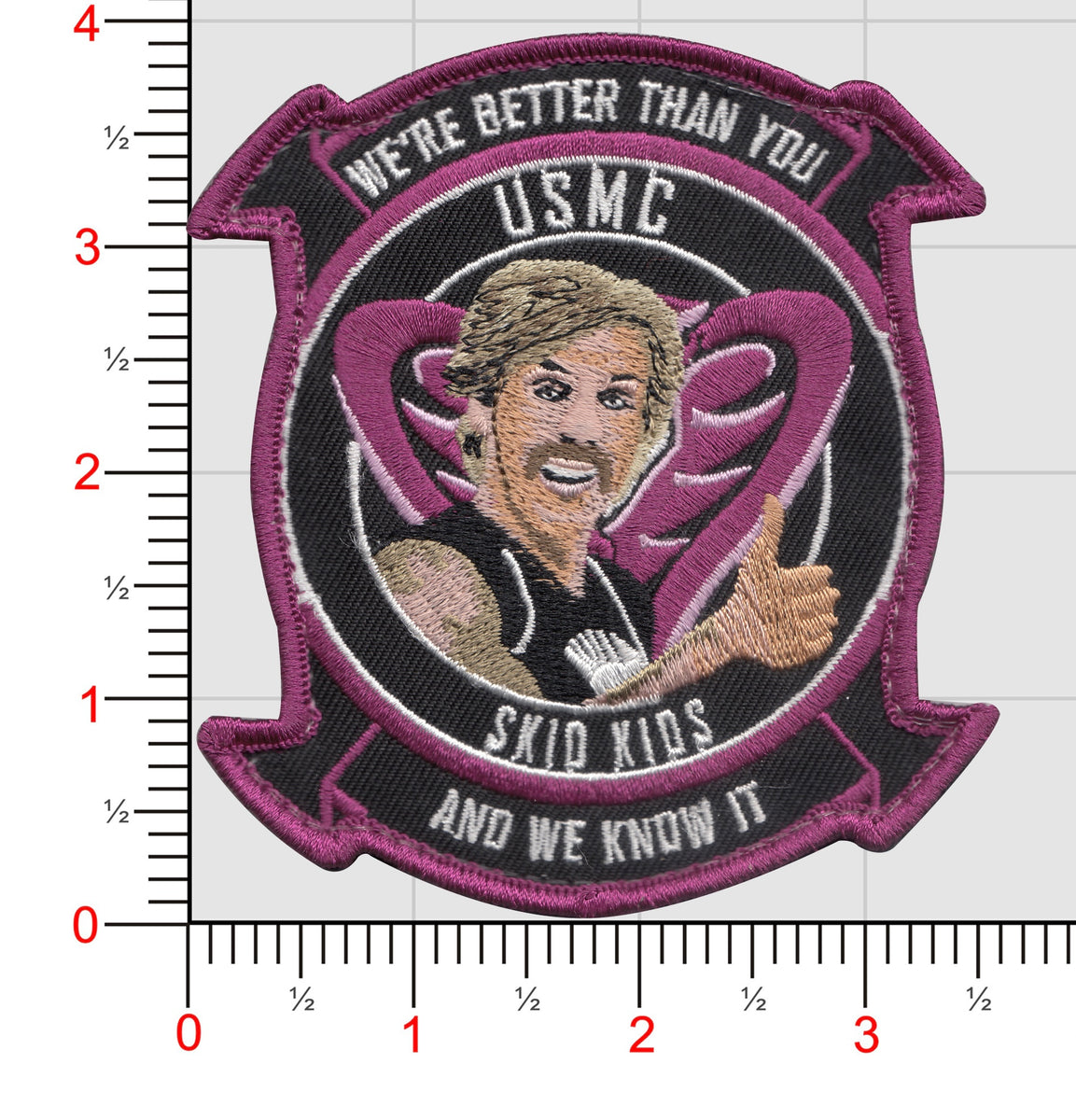 Buy USMC Skid Kids Dodgeball Patch | MarinePatches.com – MarinePatches ...