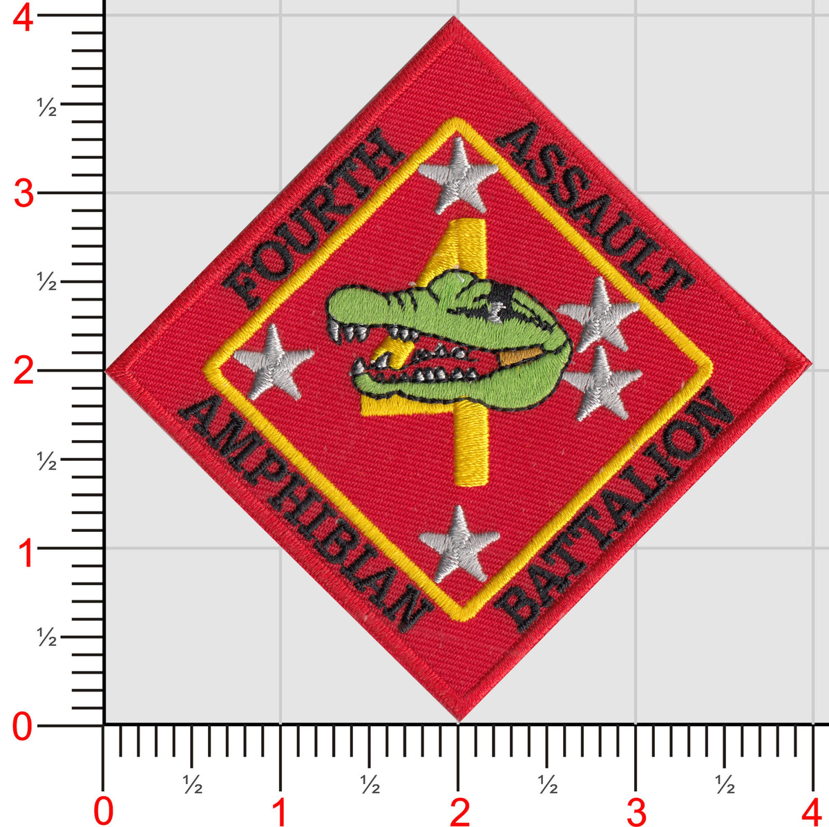 Buy Officially Licensed USMC 4th A Patch | MarinePatches.com ...