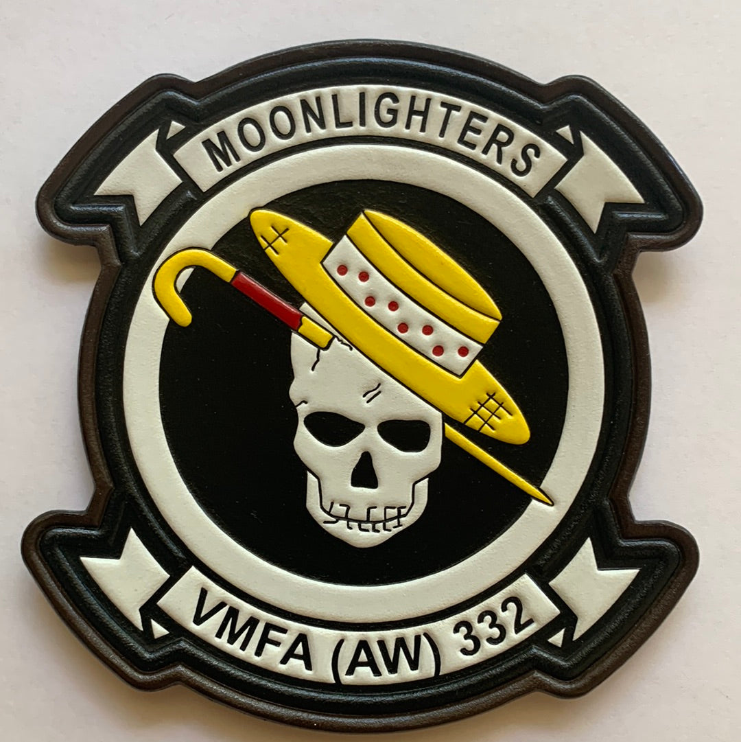 Officially Licensed USMC VMFA(AW)-332 Moonlighters Leather Patches ...