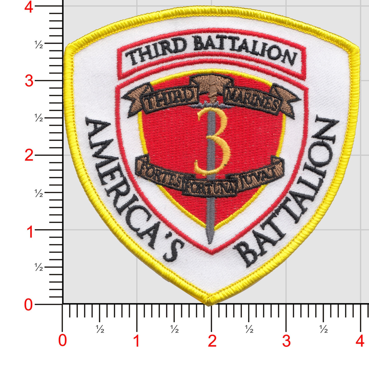 Buy Officially Licensed USMC 3rd B Patch | MarinePatches.com ...