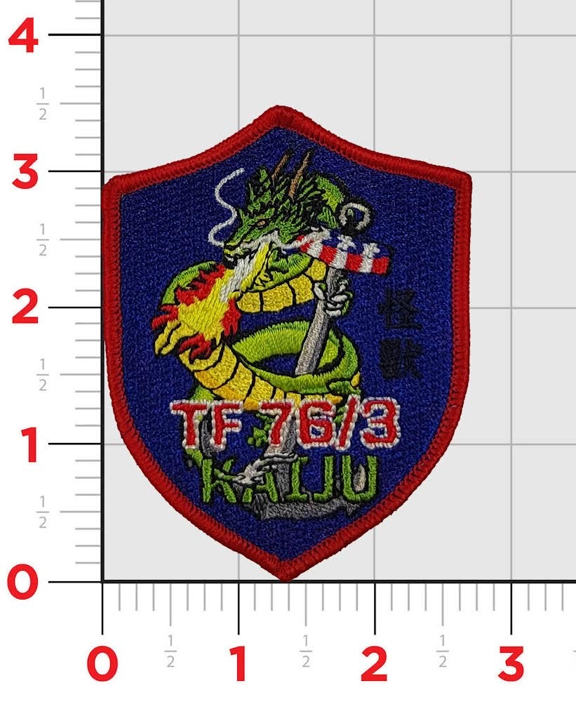 Buy Official Task Force 76/3 Kaiju Patch | MarinePatches.com ...