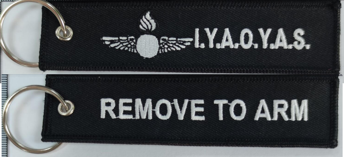 Buy REMOVE TO ARM IYAOYAS Key Ring Patch | MarinePatches.com ...