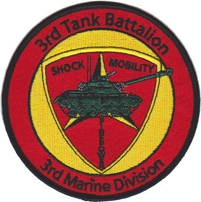 Officially Licensed USMC 3rd Tank Bn 3rd MARDIV Patch – MarinePatches ...